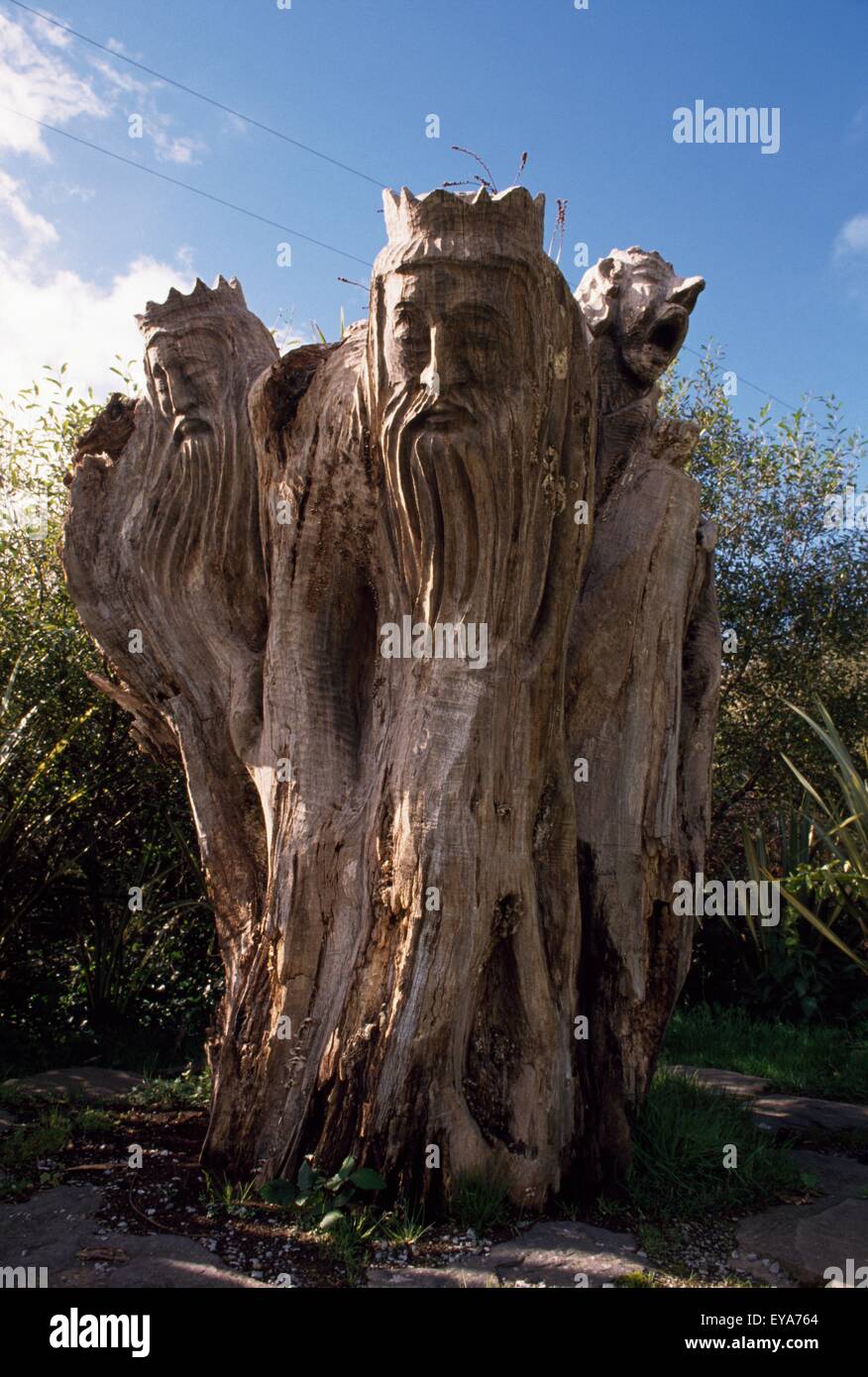 Co Kerry, Ireland; Sculpture Outside Of Derrynane House Stock Photo - Alamy