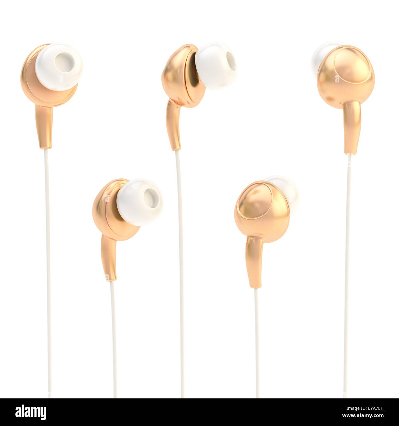 In-ear headphones isolated Stock Photo - Alamy
