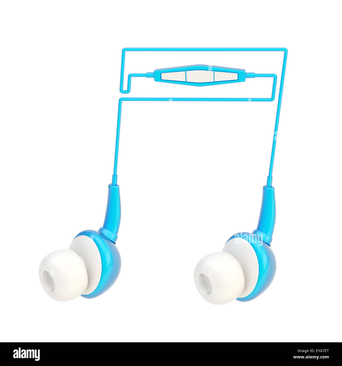 Note sign made of headphones Stock Photo - Alamy