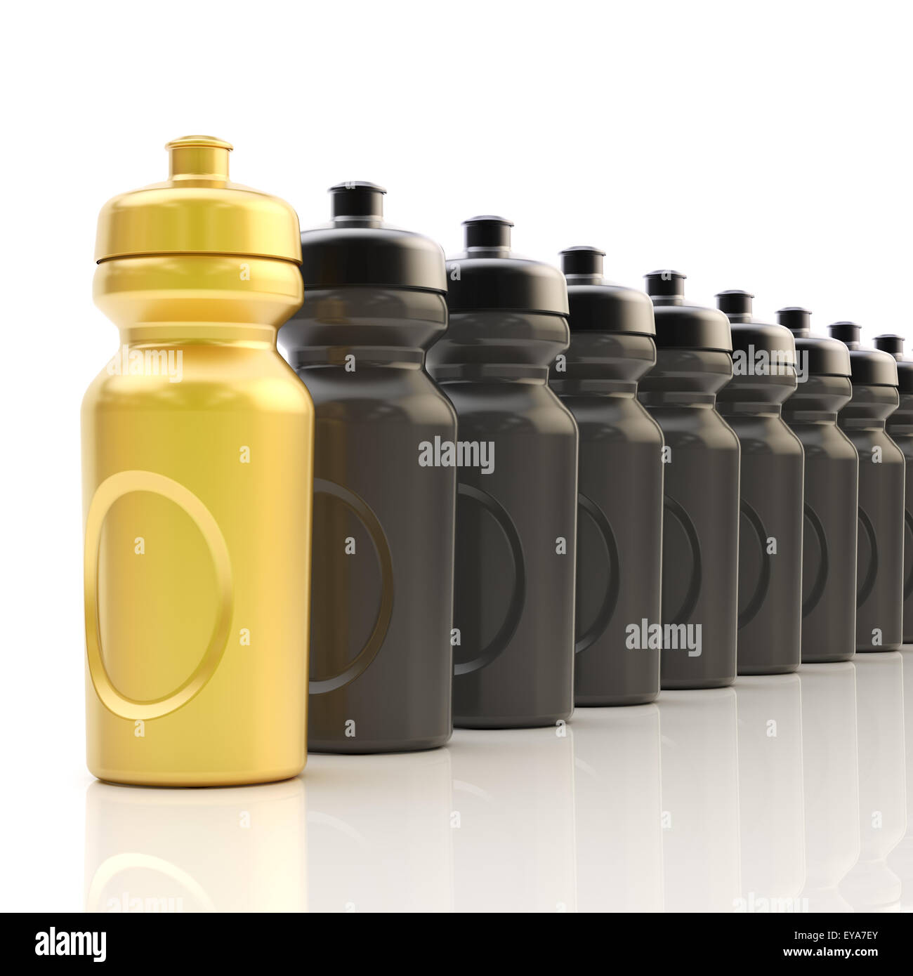 Line of plastic drinking bottles Stock Photo - Alamy