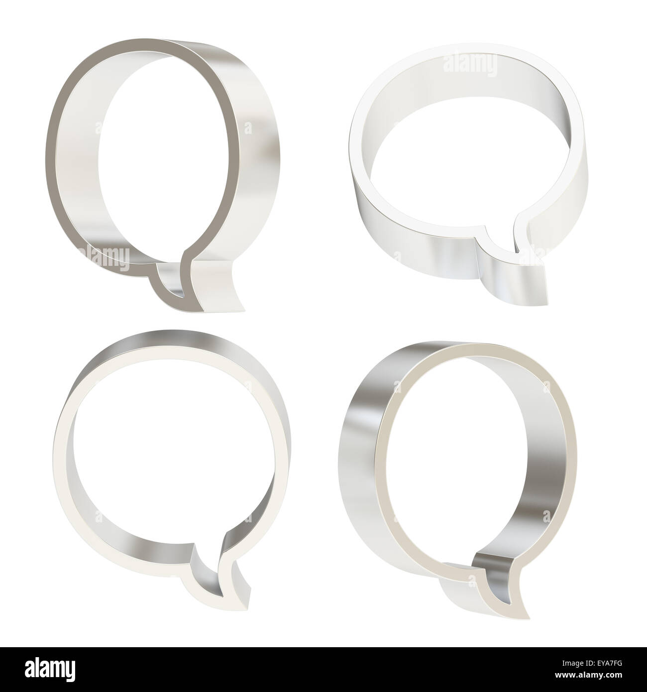 3d chrome text word cloud hi-res stock photography and images - Alamy