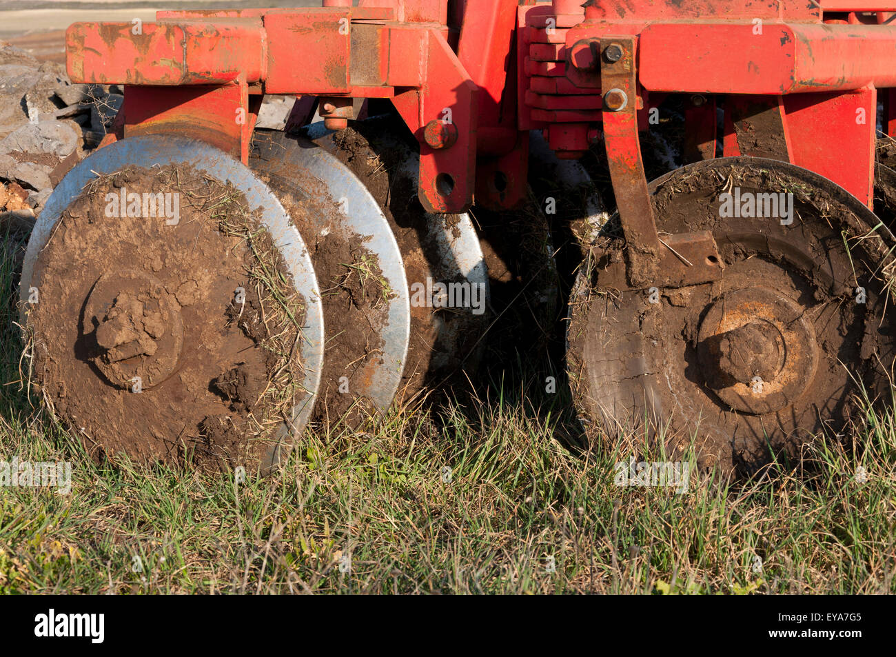 Detail of disk ripper Stock Photo - Alamy