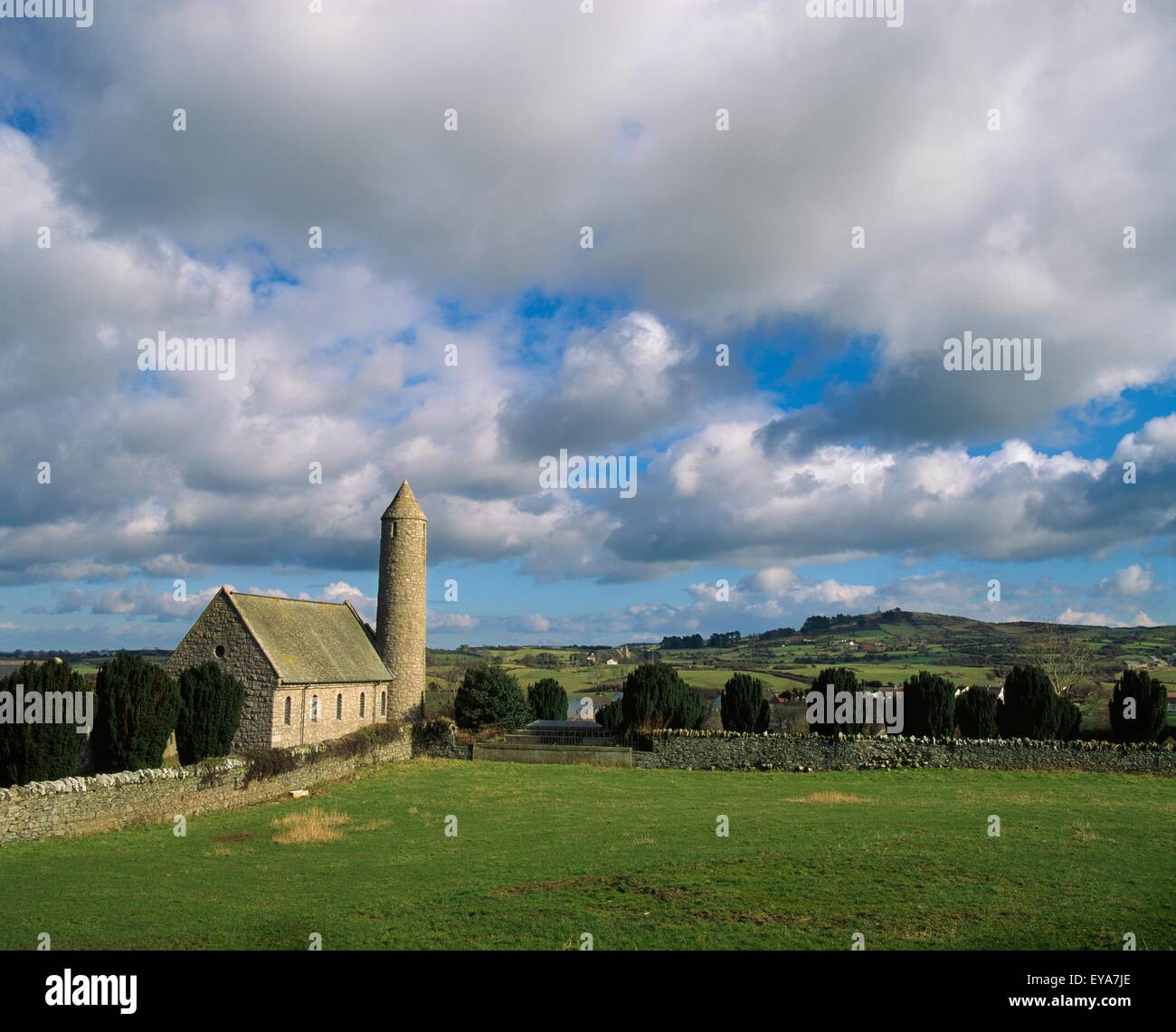 Co Down - Saul Nr. Downpatrick, Church & Round Tower (1932), Site Of St ...