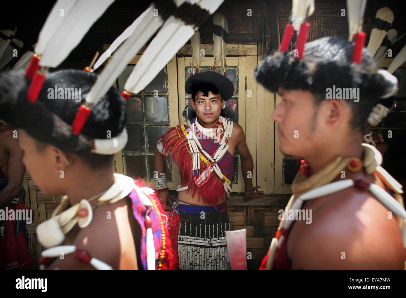 Ao Naga Tribal Warriors; Nagaland India Stock Photo - Alamy