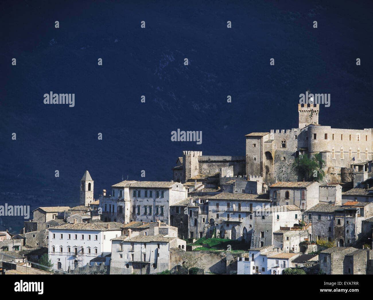 The Village Of Capestrano, Abruzzo, Italy Stock Photo - Alamy