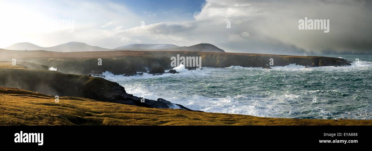 North Mayo, Co Mayo, Ireland; Sea Cliffs Next To The Atlantic Stock ...