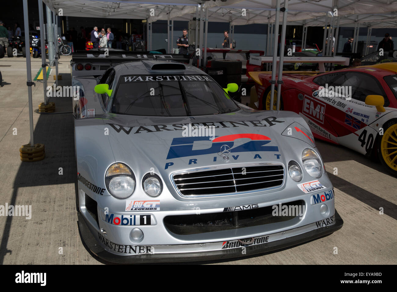 Silverstone, UK,25th July 2015, Mercedes in the pitts at Silverstone ...