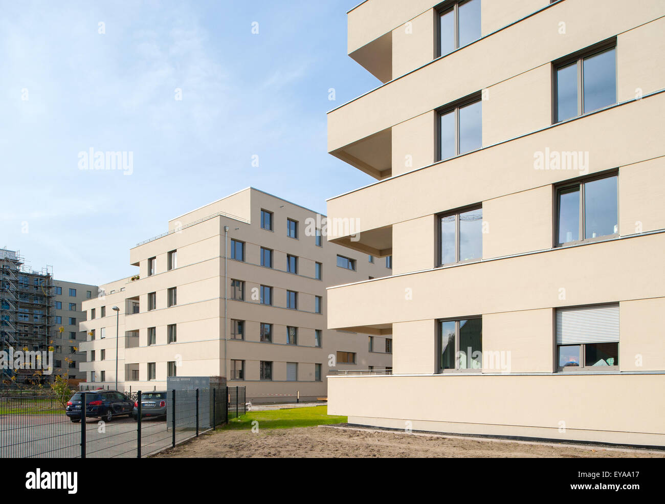 Berlin, Germany, construction of residential buildings of the ...