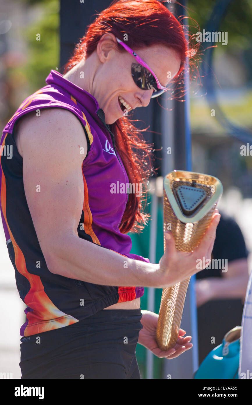 Rower olympic torch record attempt hi-res stock photography and images ...