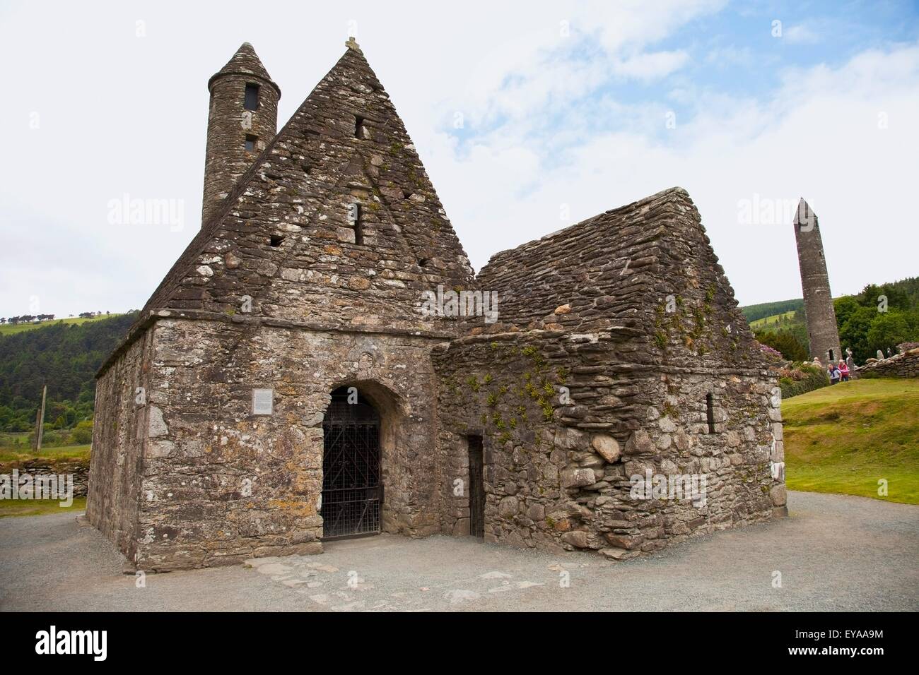 Monastic Ruins Of St. Kevin's Church; Glendalough, County Wicklow ...