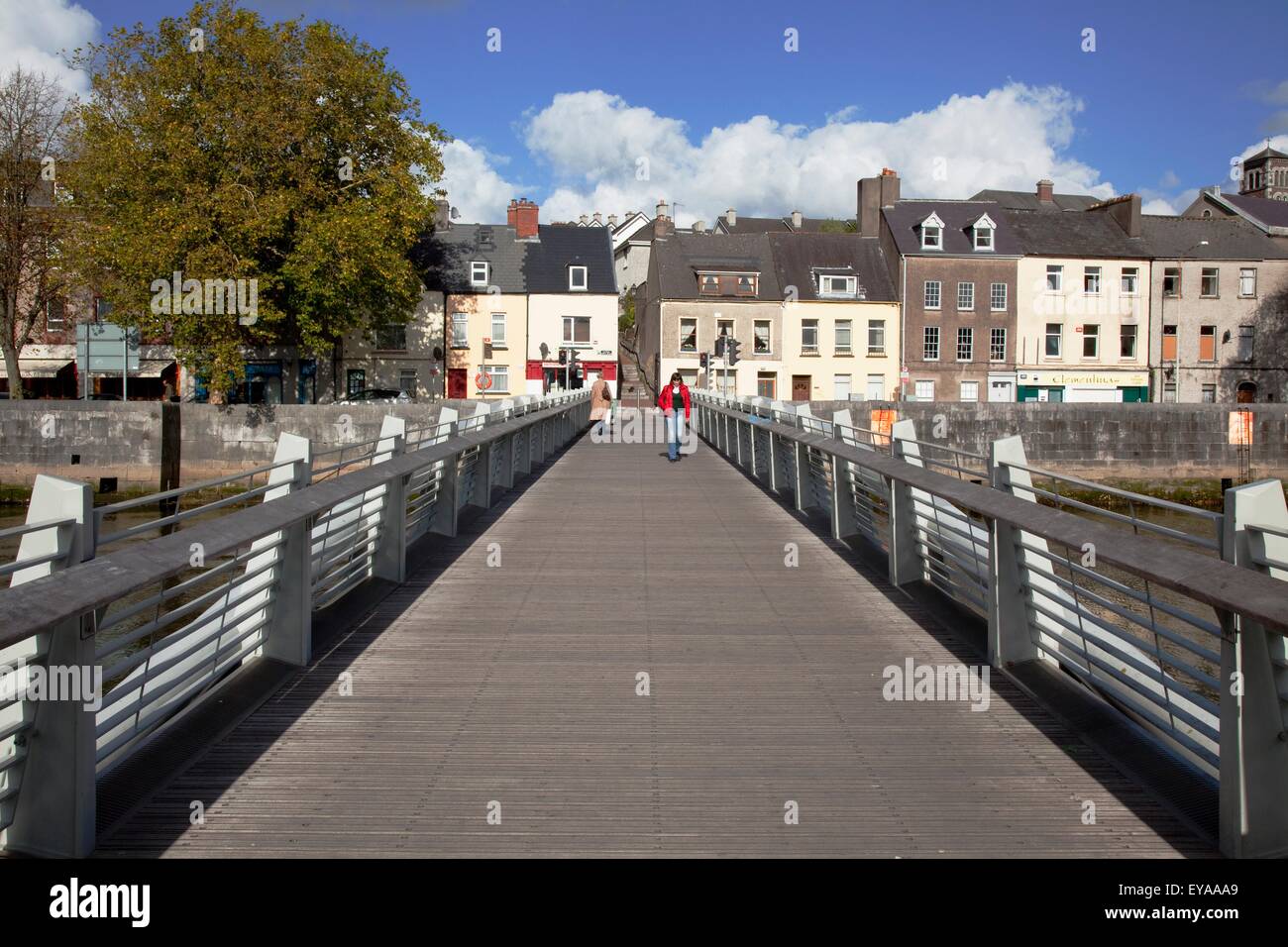 New Pedestrian Bridge Over River Lee; Cork City, County Cork, Ireland ...