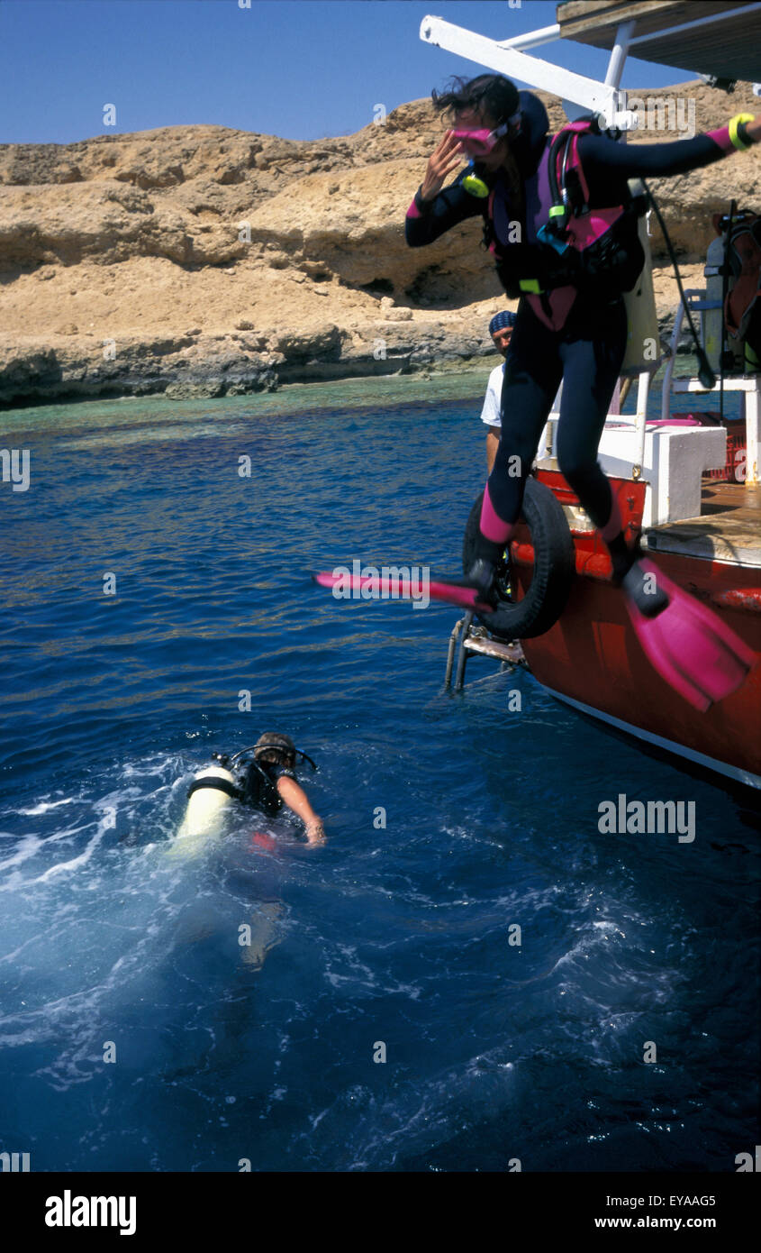 Diving In The Red Sea Stock Photo - Alamy