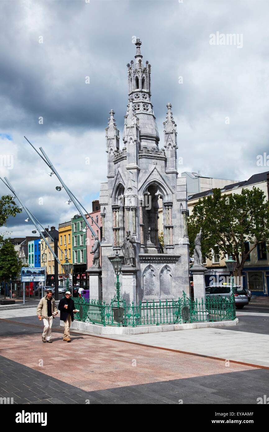 Large Monument At The Mall; Cork City, County Cork, Ireland Stock Photo ...
