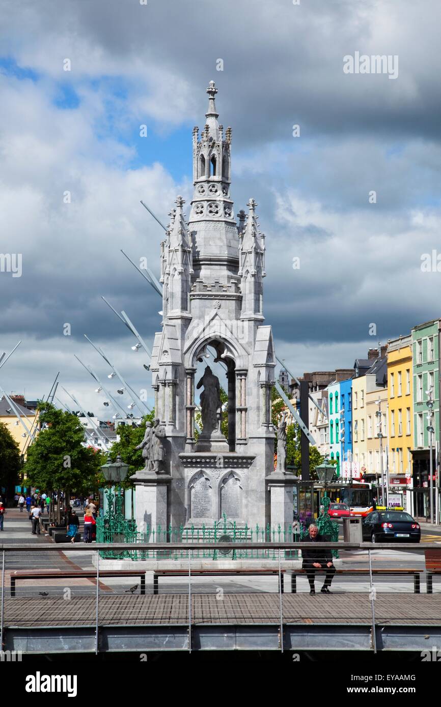 Large Monument At The Mall; Cork City, County Cork, Ireland Stock Photo ...
