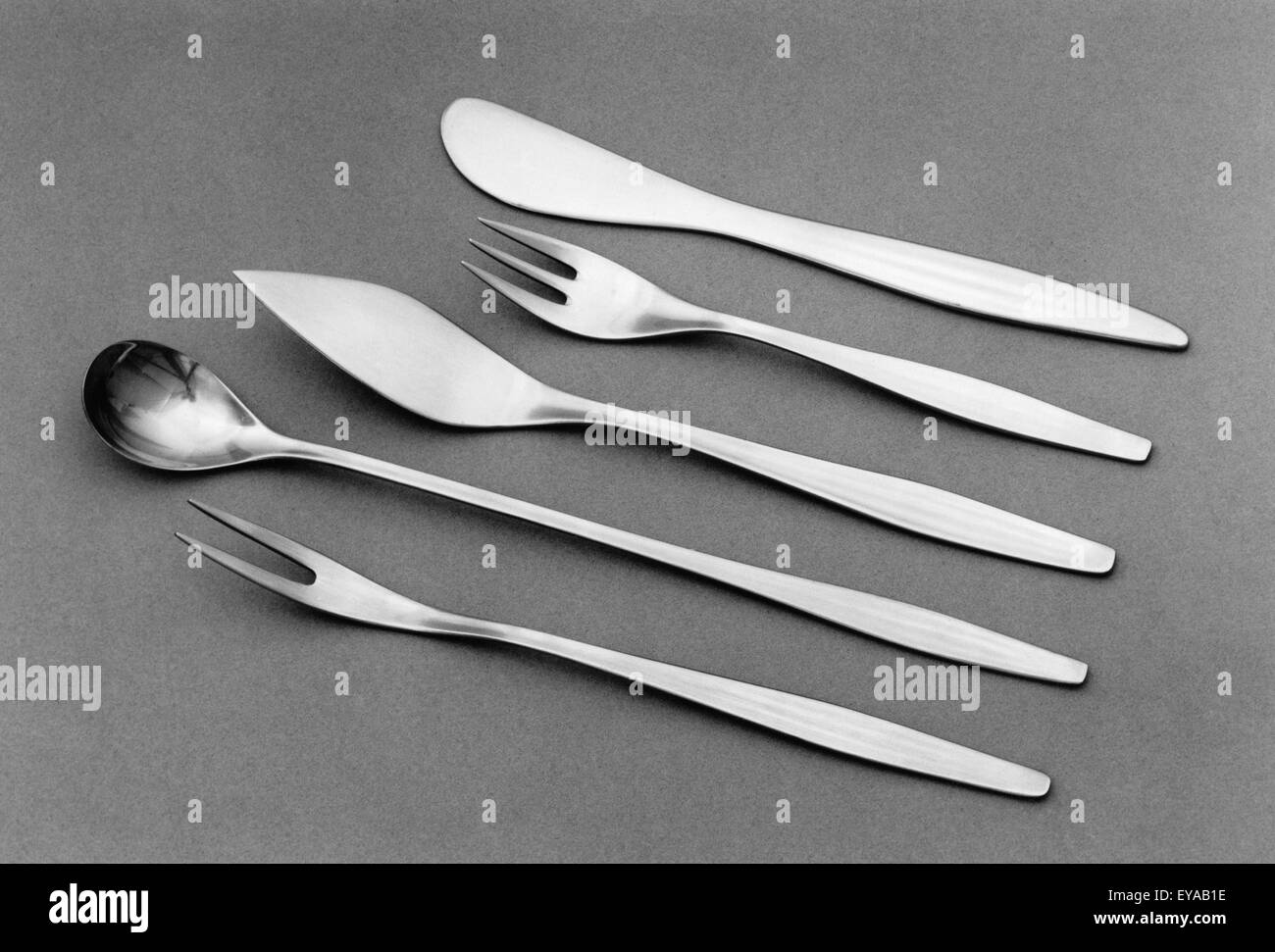 Berlin, GDR, dinner set "Atlanta" by Prof. Wilhelm Wagenfeld Stock ...