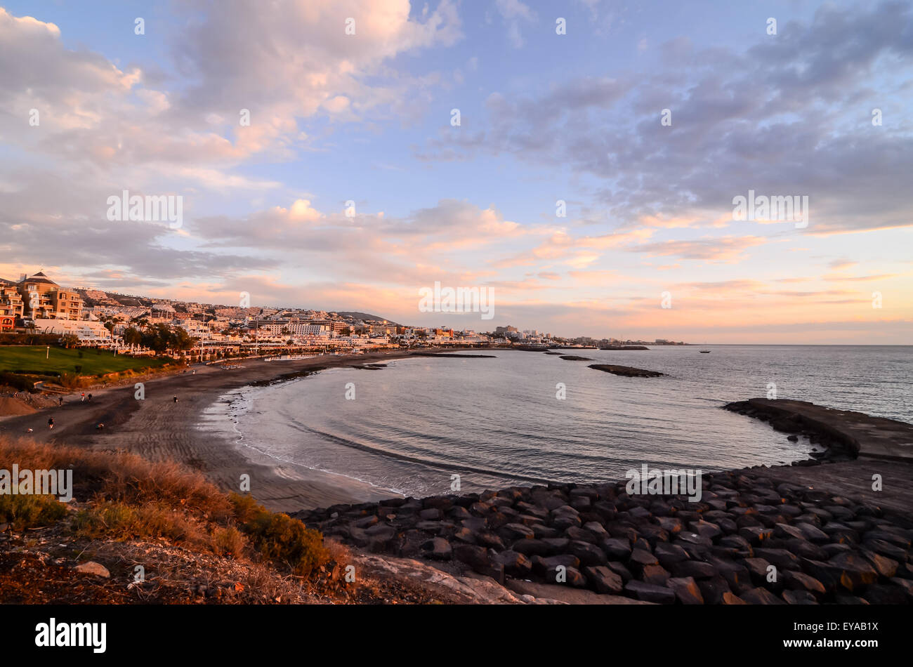 View of Playa de Fanabe Adeje Tenerife Stock Photo - Alamy