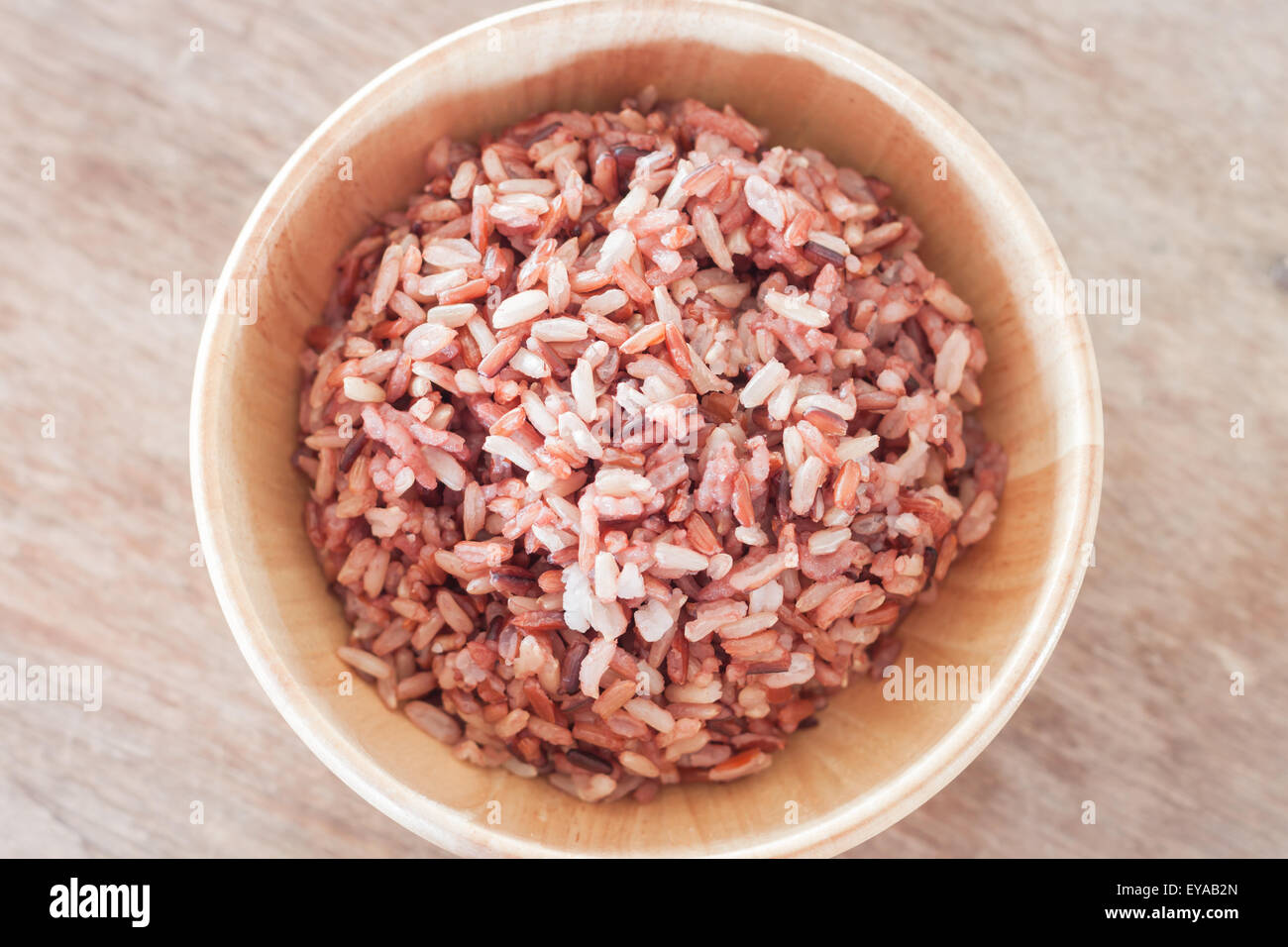 Multi grains berry rice in wooden bowl, stock photo Stock Photo - Alamy