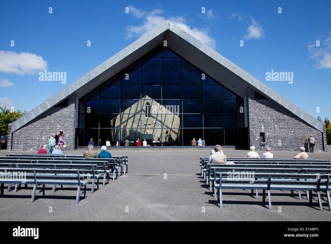 Exterior Of Knock Shrine Cathedral; Knock, County Mayo, Ireland Stock ...