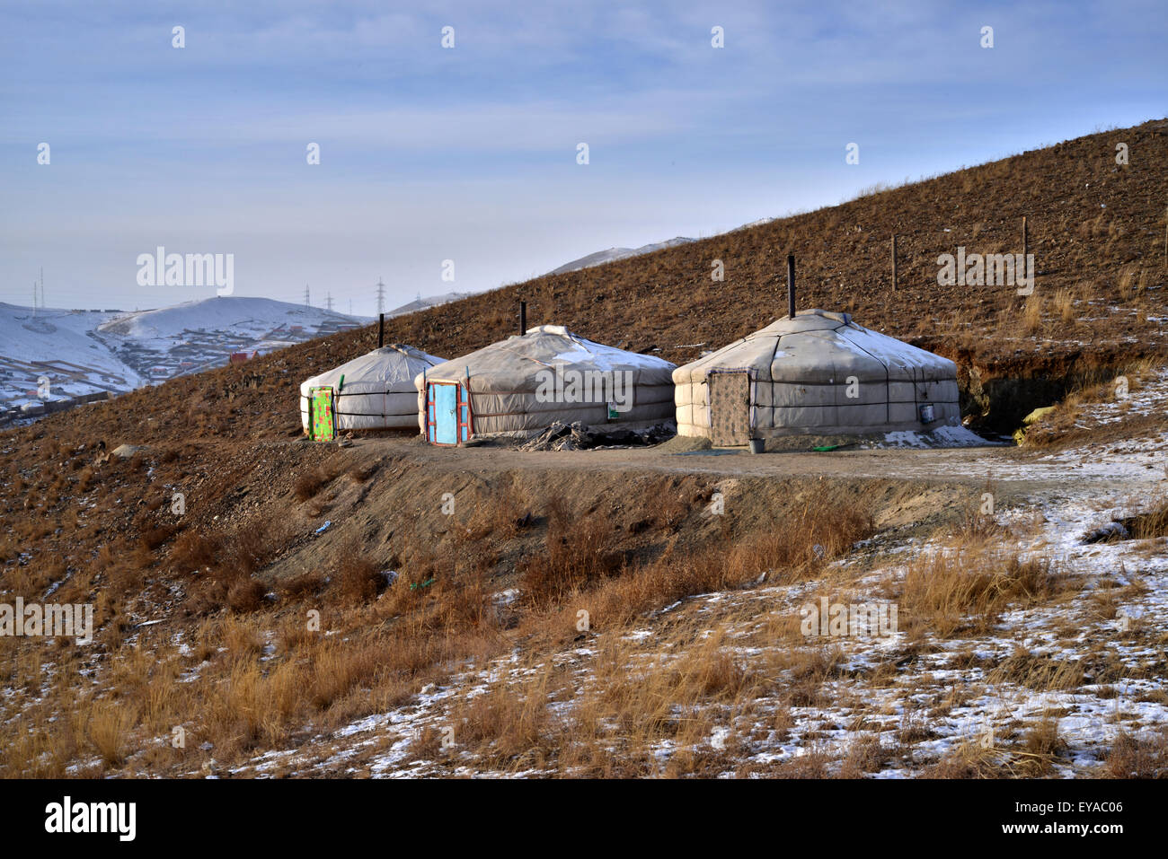 Ulaanbaatar yurts not yurt hi-res stock photography and images - Alamy