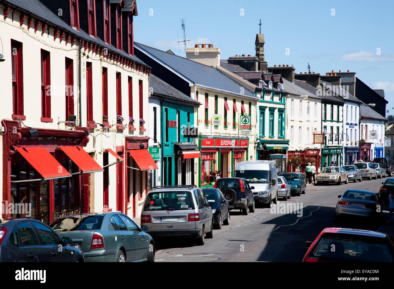 Street In Irish Town; Schull, County Cork, Ireland Stock Photo - Alamy
