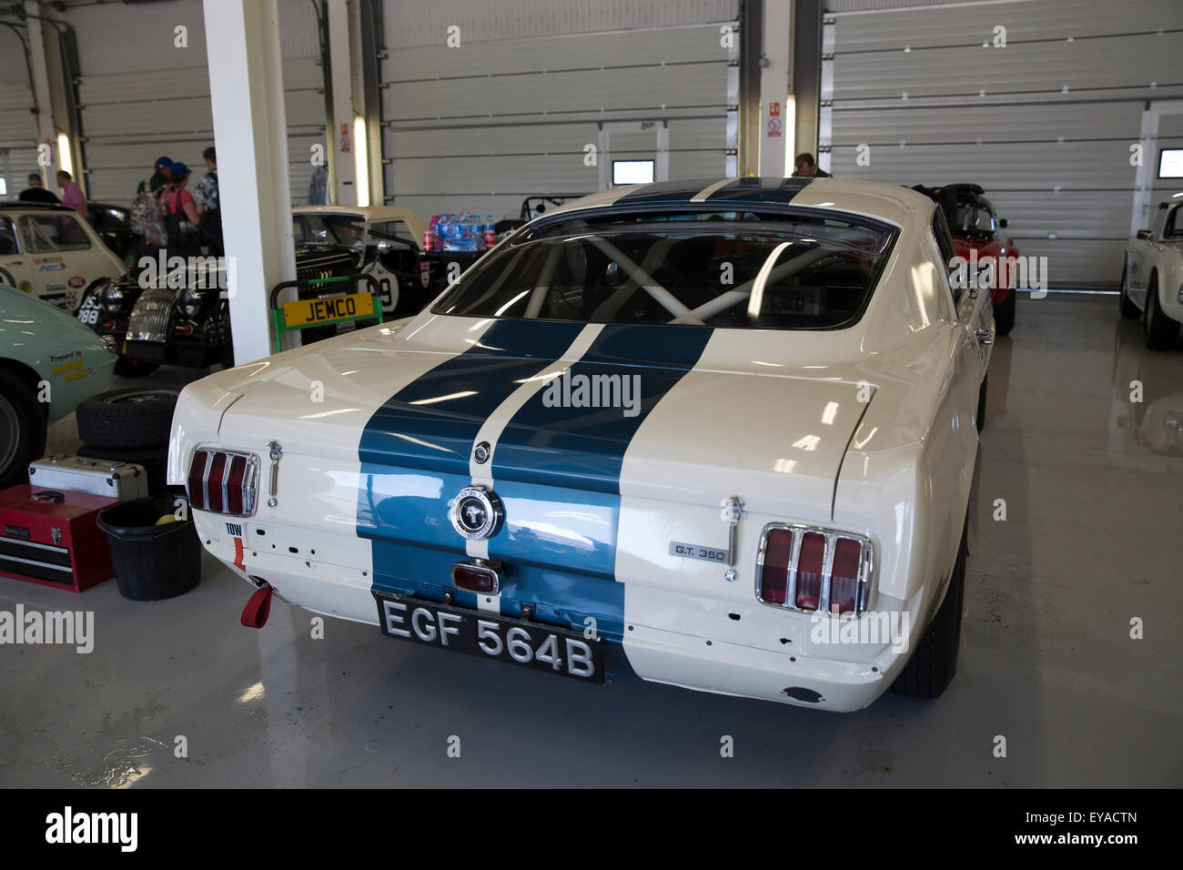 Silverstone, UK,25th July 2015, Ford Mustang in the pitts at ...