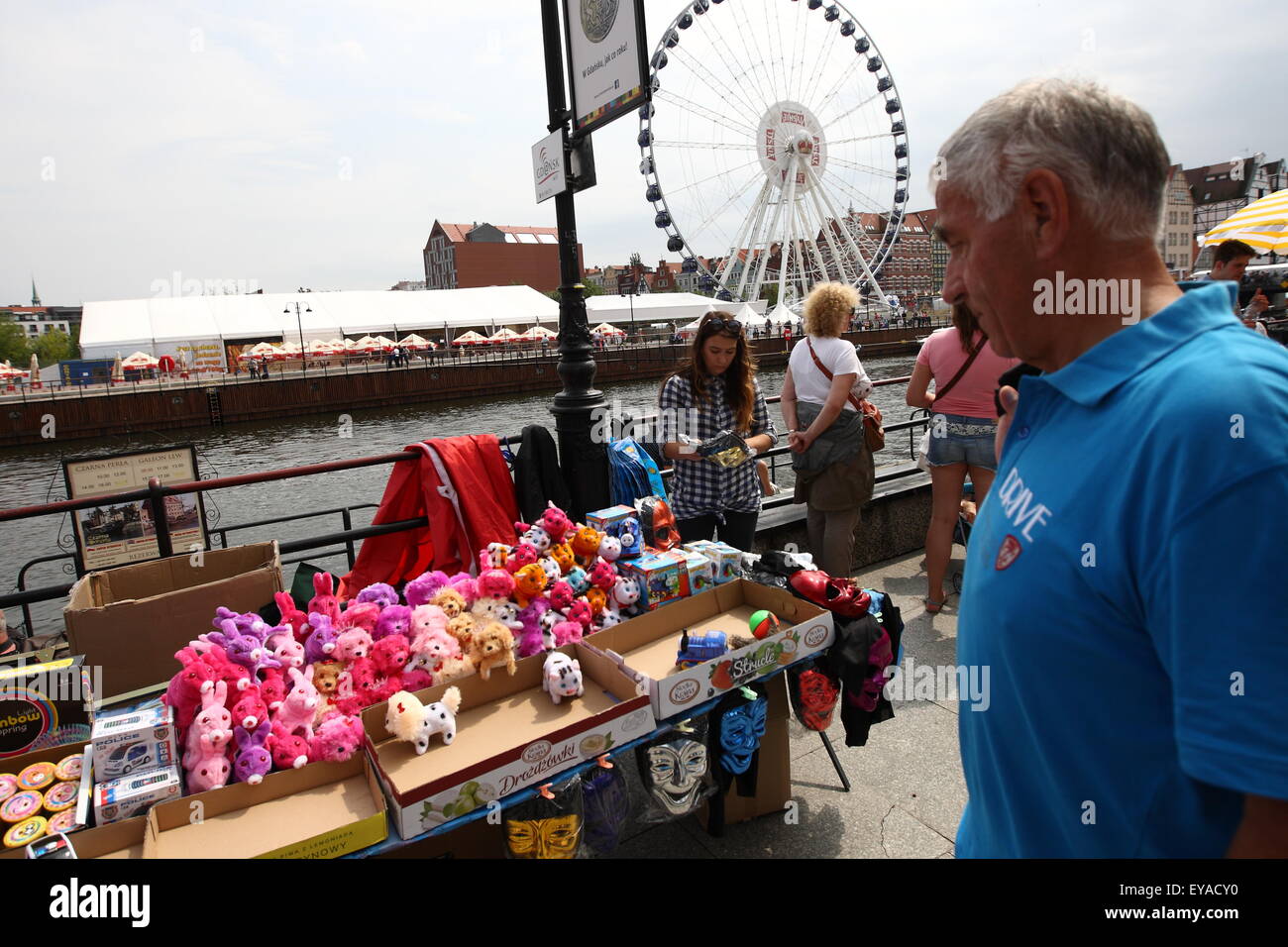 Gdansk, Poland 25th July 2015 Thousands of tourists attend St ...