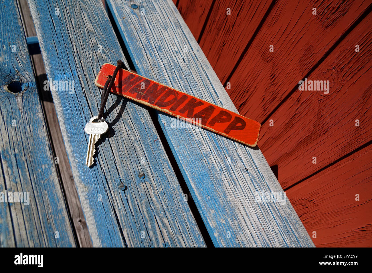 Key for using the bathroom for disabled people Stock Photo - Alamy