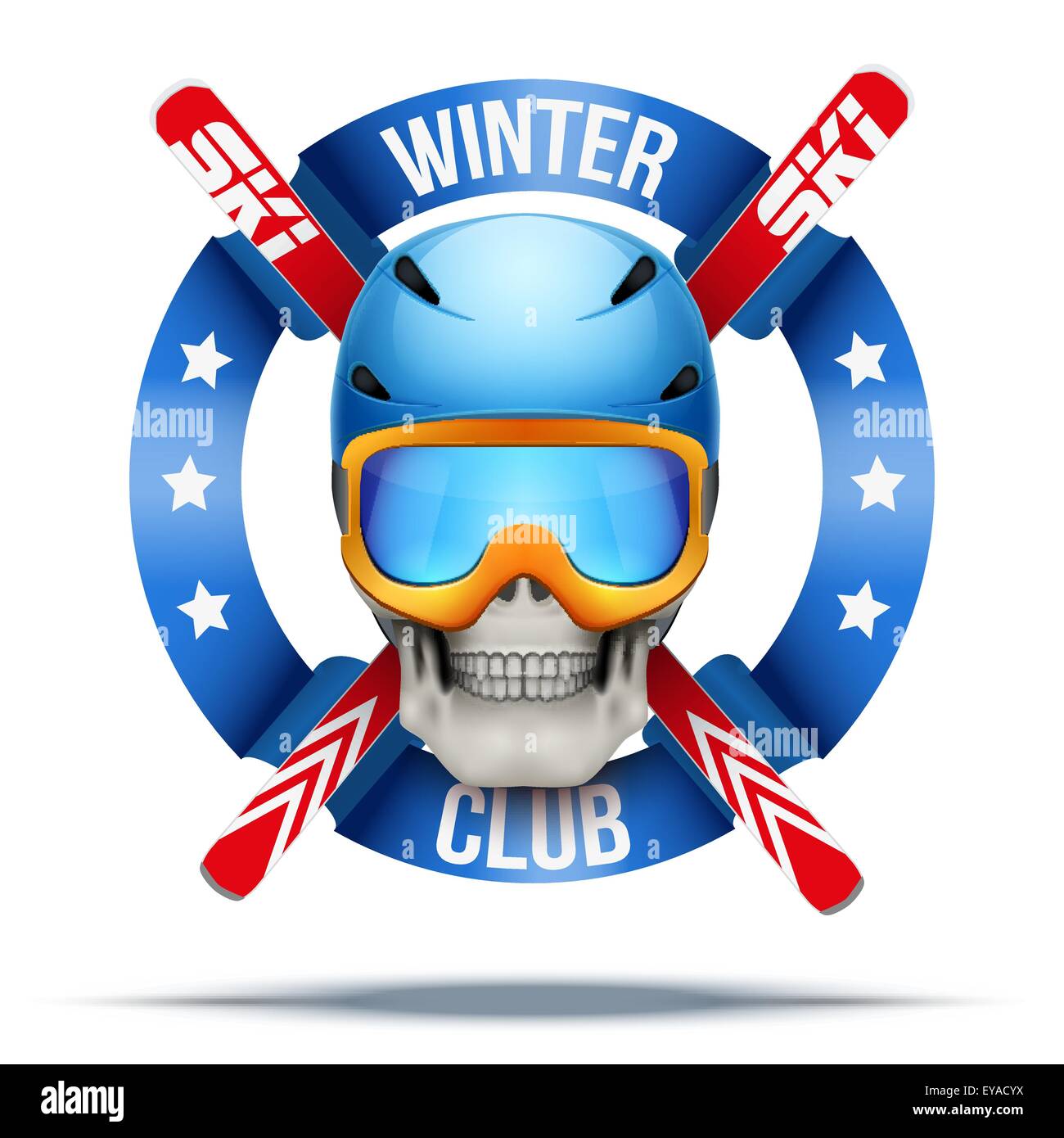 Ski club or team badges and labels logo Stock Vector Image & Art - Alamy