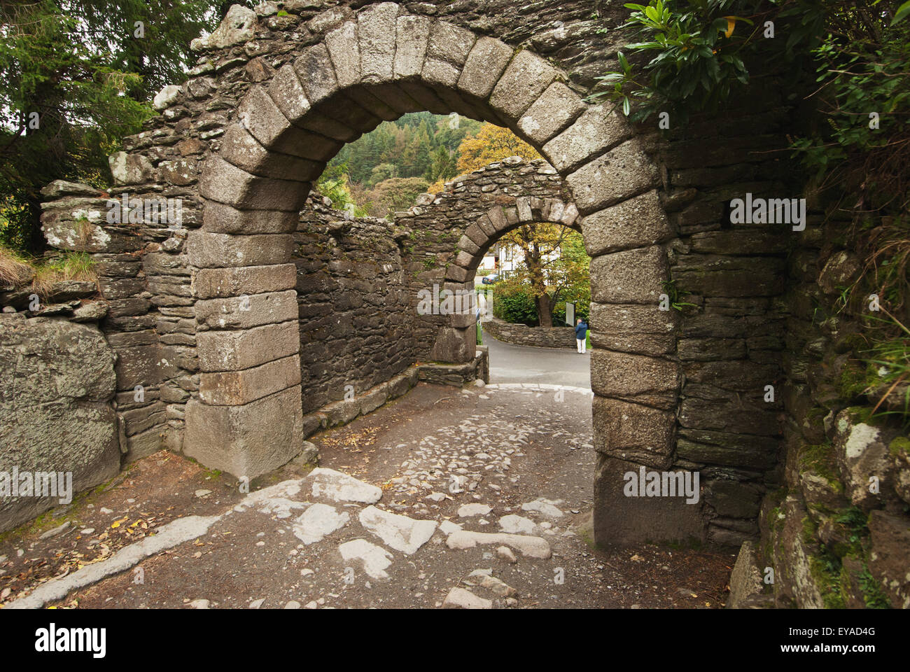 A Stone Archway Over A Path; Ireland Stock Photo - Alamy