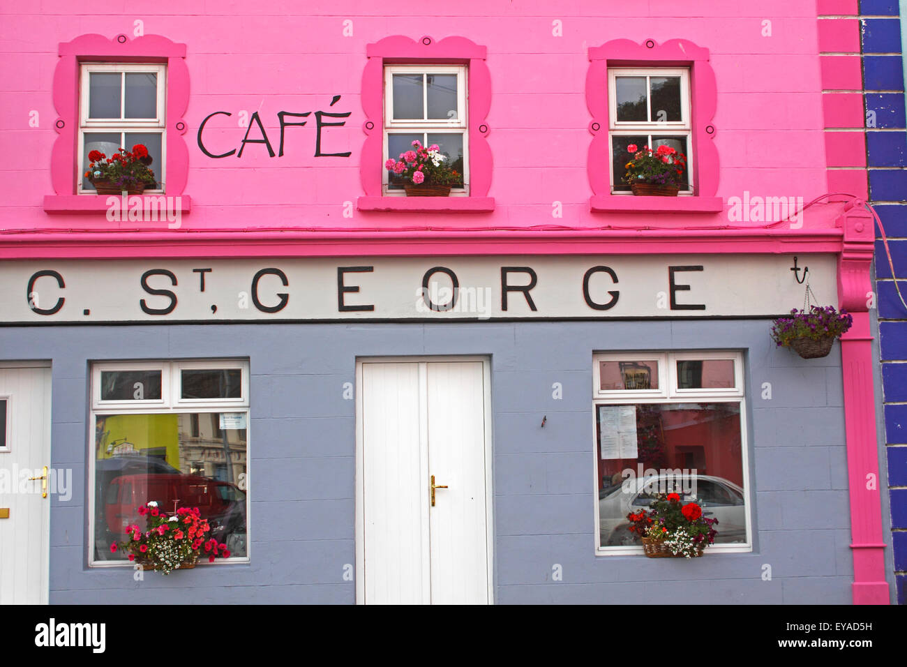 Cafe In Kinvarra Village In Connacht Region; Kinvarra, County Galway ...