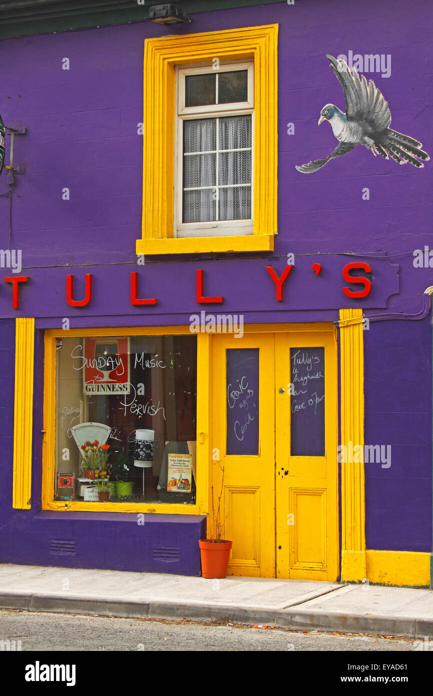 Colourful Painted Pub In Connacht Region; Kinvarra, County Galway ...