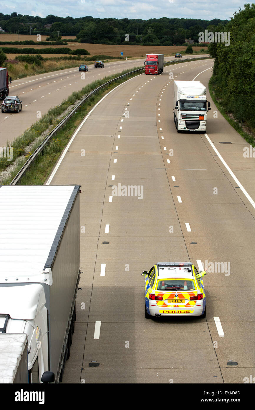 Operation Stack M20 motorway Kent UK Stock Photo - Alamy