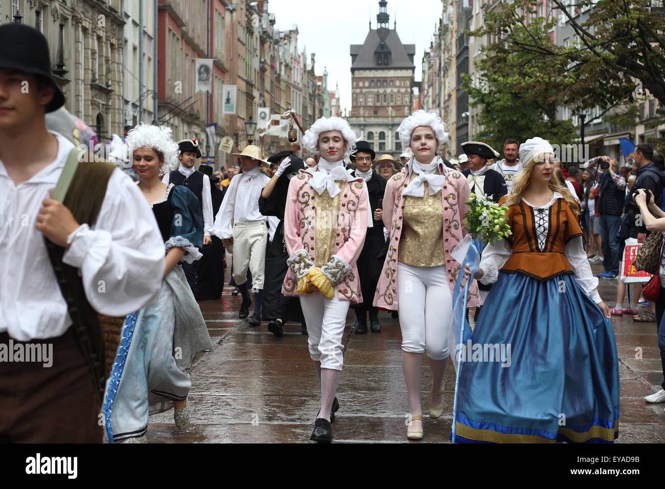 Gdansk, Poland 25th, July 2015 The opening parade of St. DominicÕs Fair ...