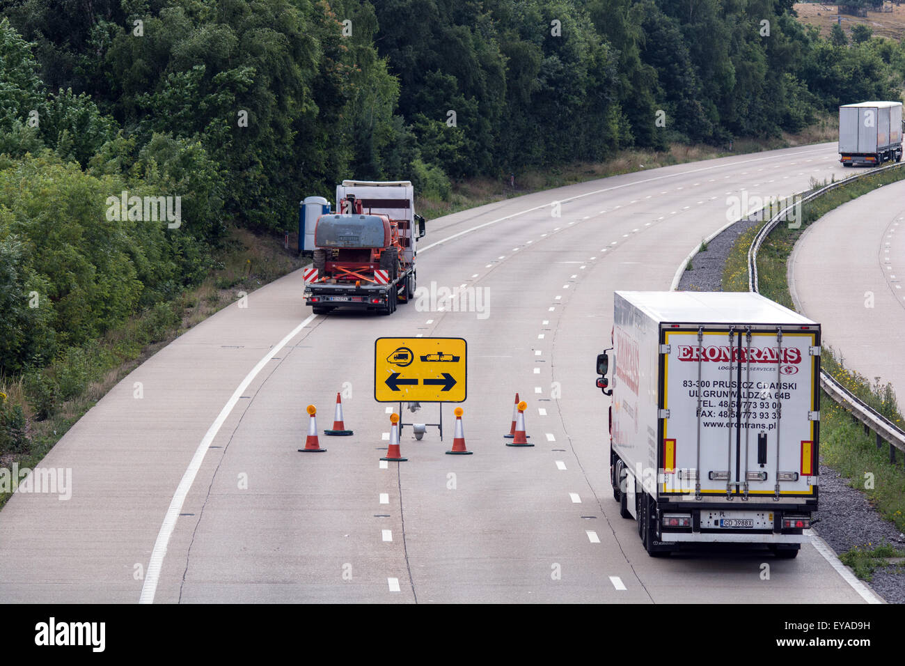 Operation Stack M20 motorway Kent UK Stock Photo - Alamy