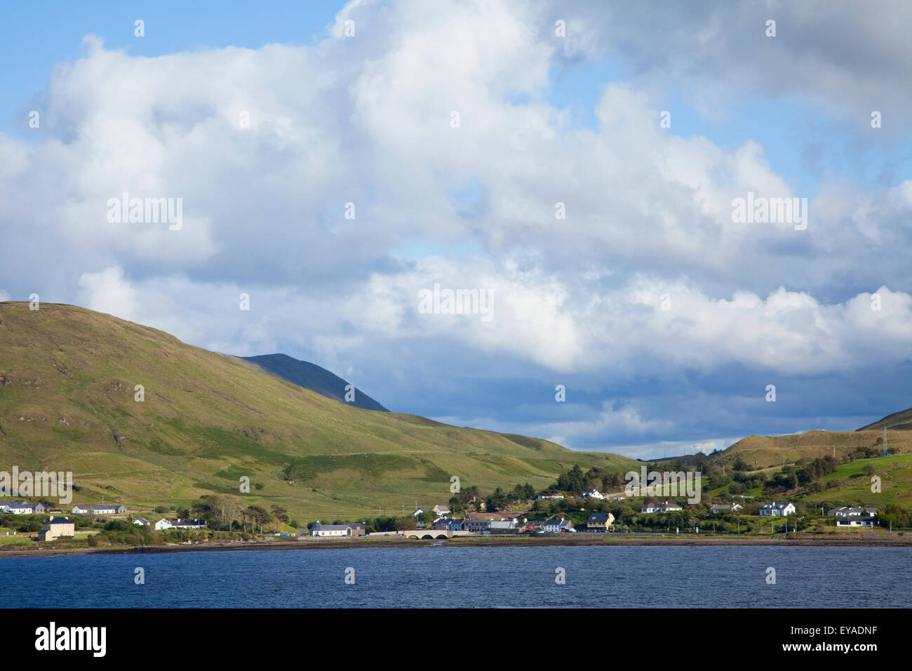 A Town Along The Water; Leenane, County Galway, Ireland Stock Photo - Alamy