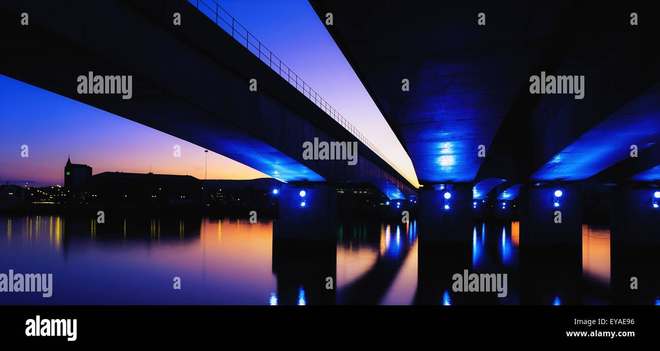 M3 Bridge (Lagan Bridge), River Lagan, Belfast, Ireland; Bridge ...