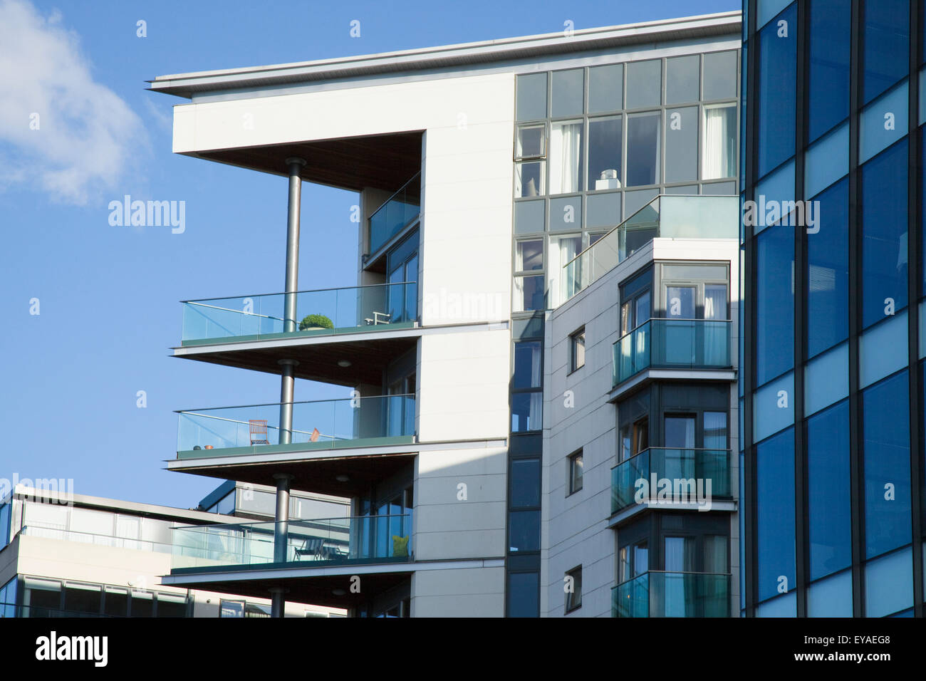 Modern Architecture; Dublin City, County Dublin, Ireland Stock Photo ...