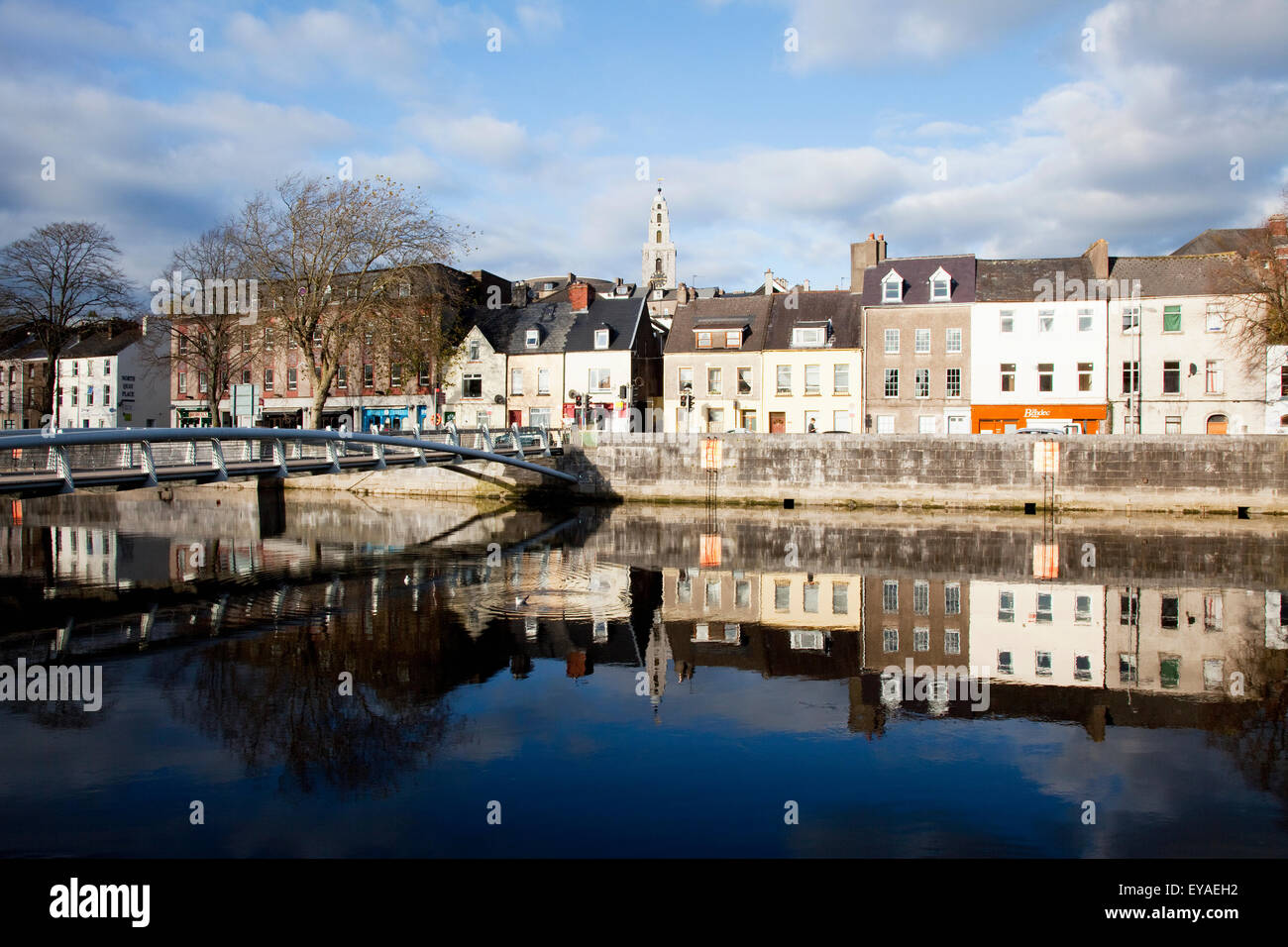 Buildings And A Bridge Along The River Lee; Cork City, County Cork ...