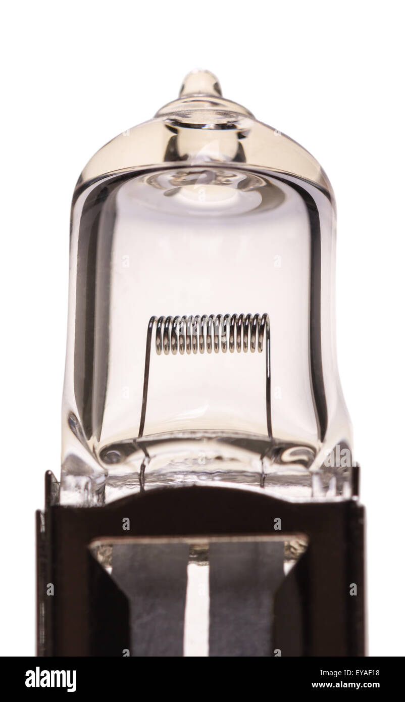 Halogen automotive lamp isolated on white background Stock Photo - Alamy