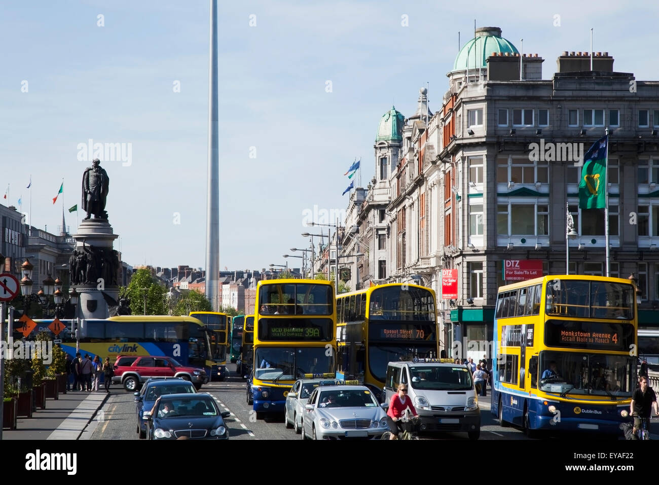 O'connell street;Dublin city county dublin ireland Stock Photo - Alamy