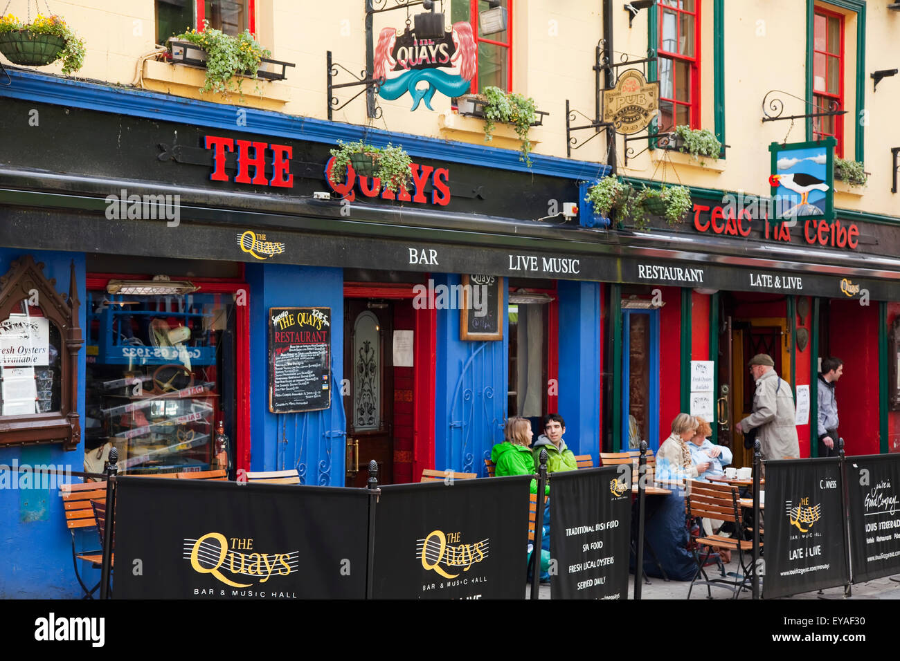 The quays restaurant;Galway city county galway ireland Stock Photo - Alamy