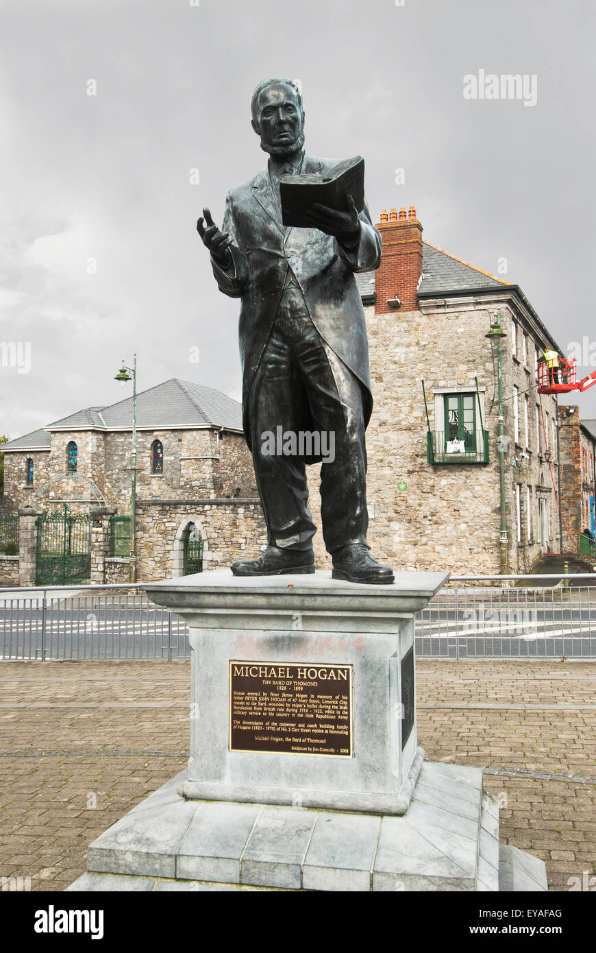 Statue Of Michael Hogan; Limerick, County Limerick, Ireland Stock Photo ...