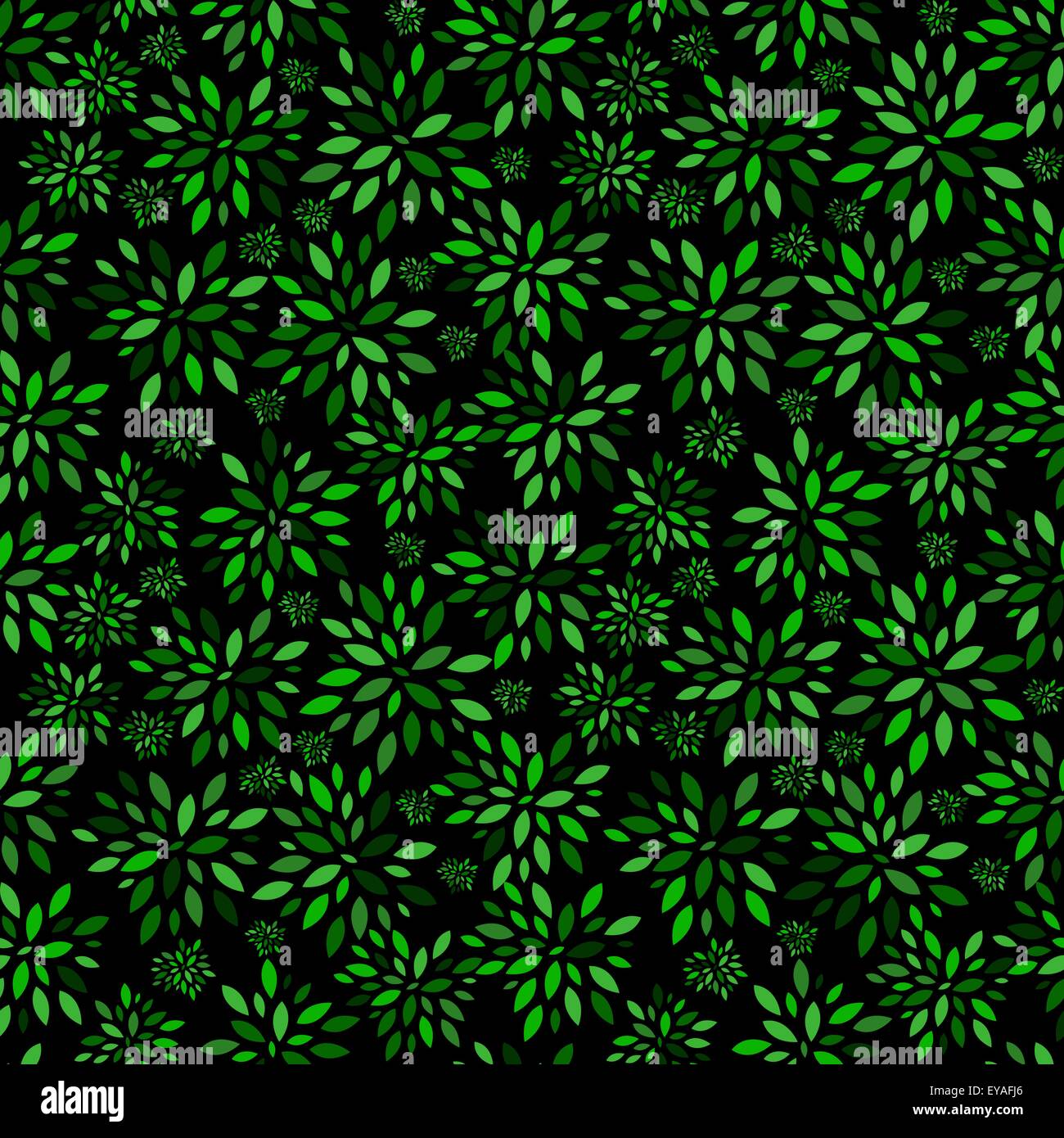 Flower Leaves Pattern Background Vector Illustration Stock Vector Image ...