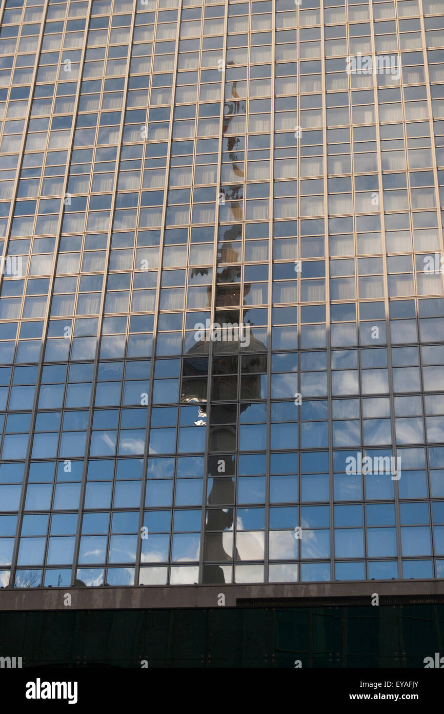 TV Tower Reflection Building Windows Berlin Germany Stock Photo - Alamy