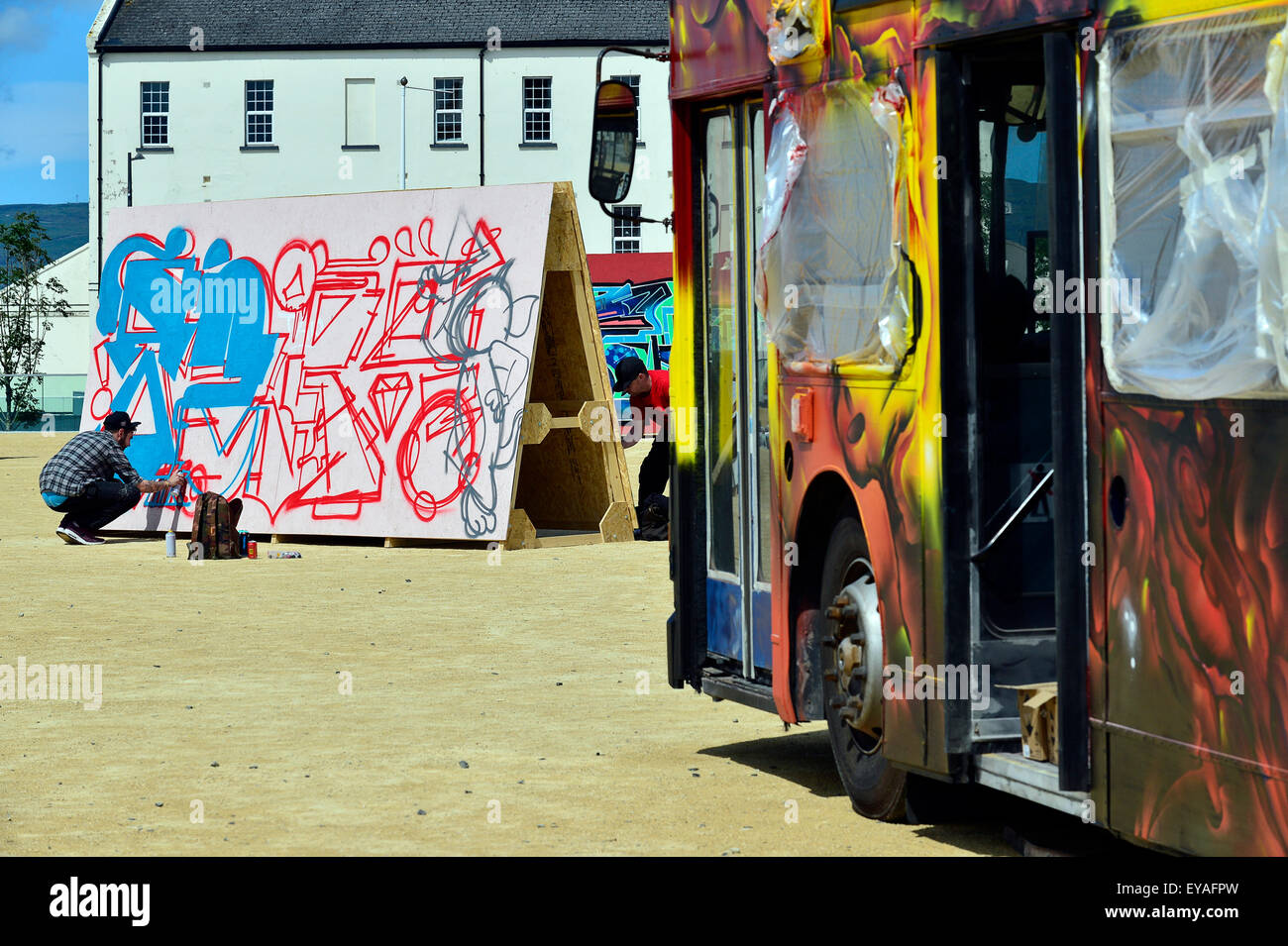 Londonderry, Northern Ireland. 25th July, 2015. Release the pressure ...