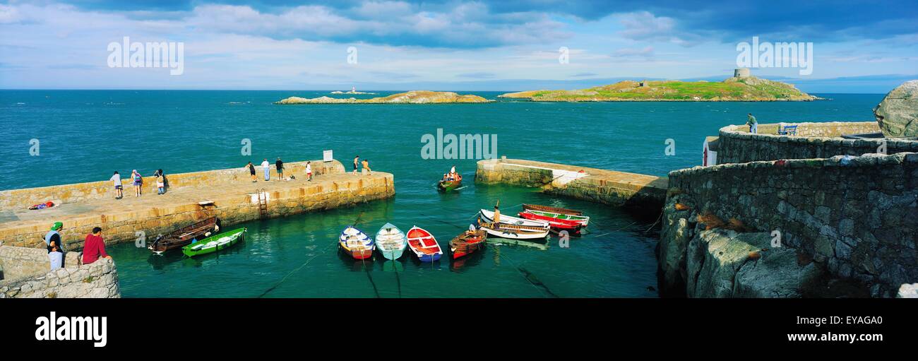 Coliemore Harbour, Co Dublin, Ireland; Dalkey Island From The Harbour ...