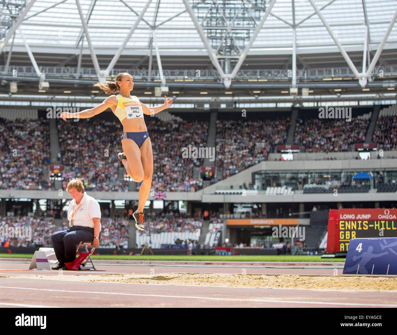 Queen Elizabeth Olympic Park, London, UK. 25th July, 2015. Sainsburys ...