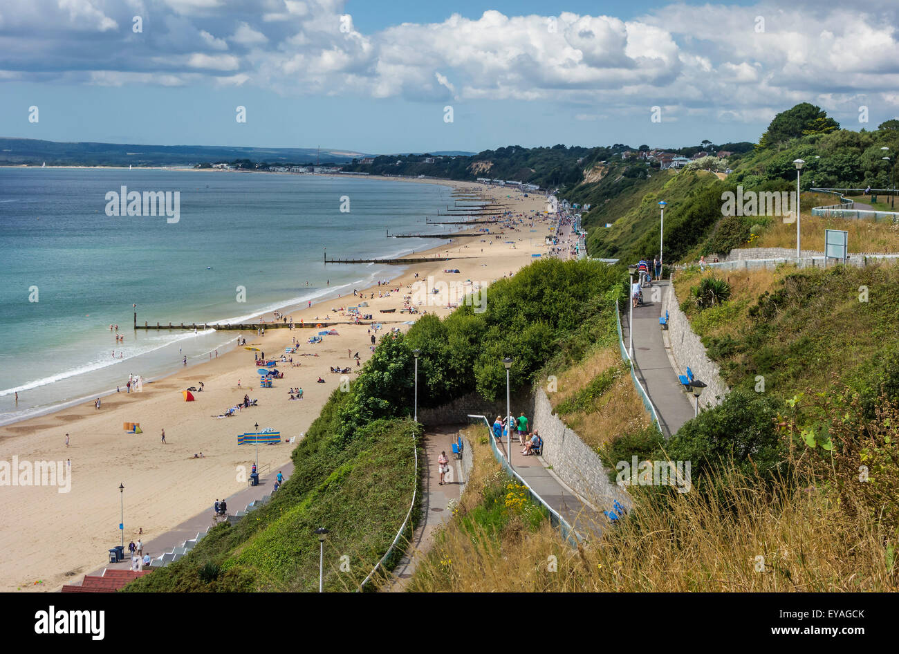 Bournemouth west beach cliffs poole hi-res stock photography and images ...