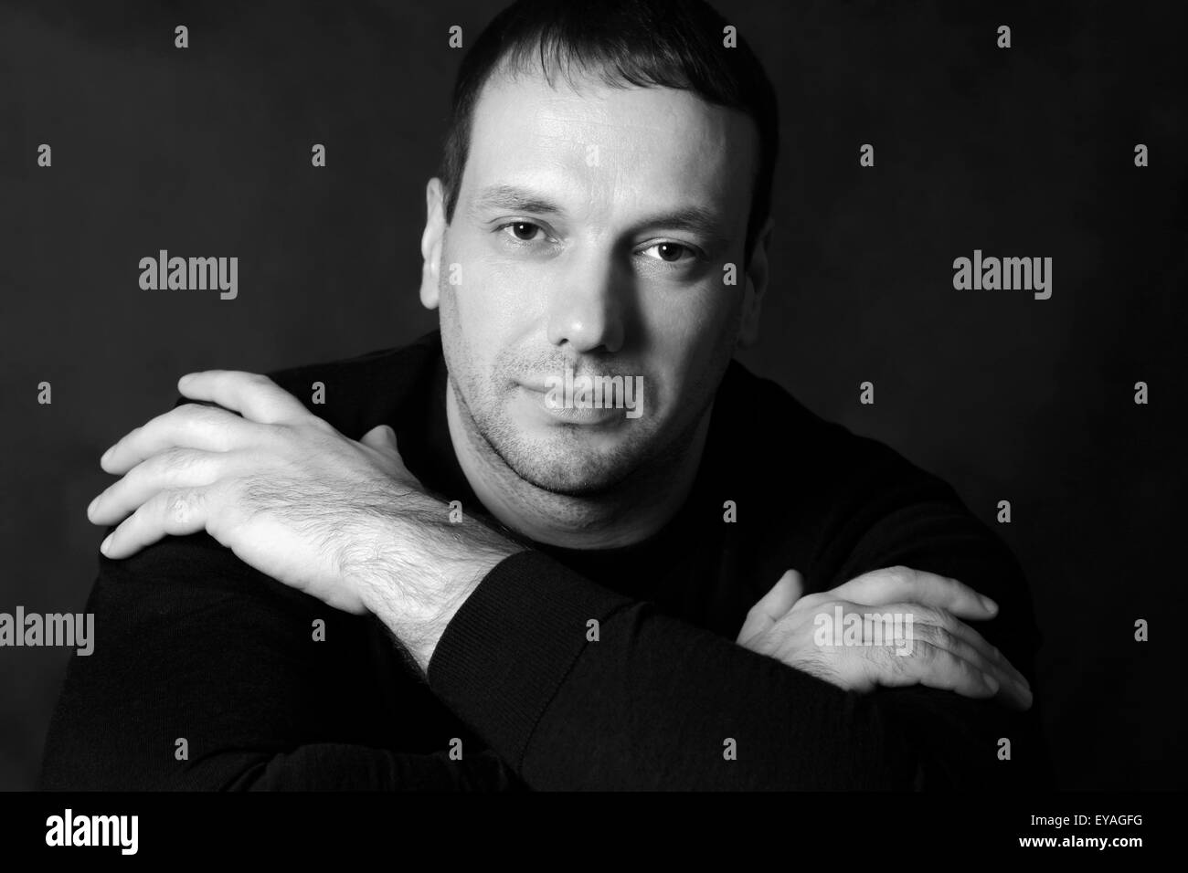 Business man grey background Black and White Stock Photos & Images - Alamy