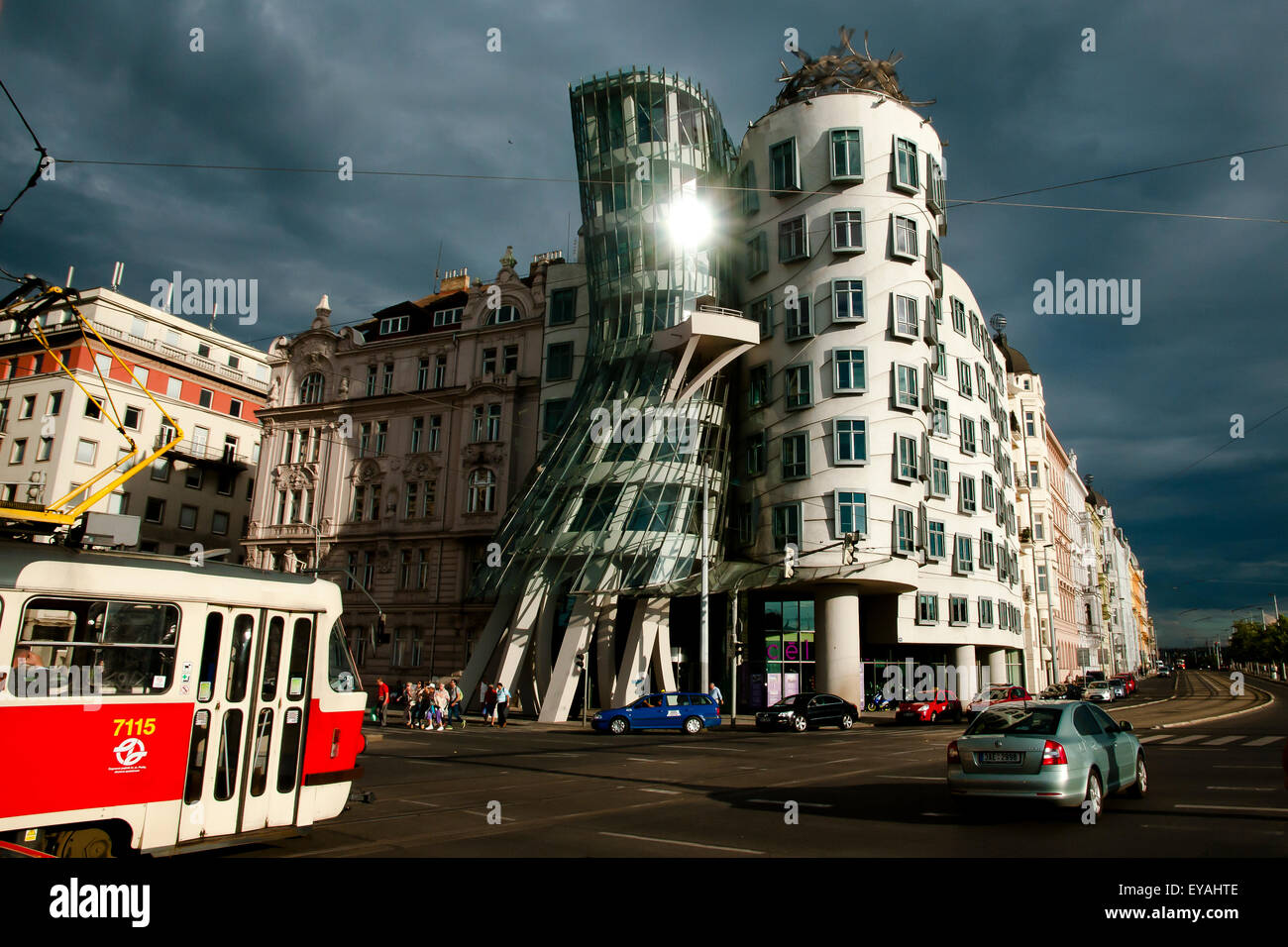 The Dancing House, designed by Vlado Milunic & Frank Gehry, is also ...